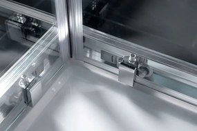 Polysan, EASY LINE čtvercová sprchová zástěna 800x800mm, čiré sklo, EL5215