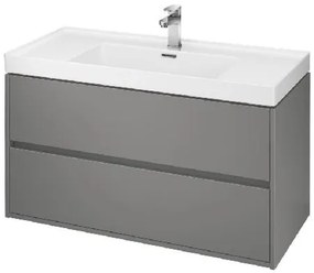 Cersanit Crea - Umyvadlová skříňka, 53x99x45 cm, 2 zásuvky, šedá S924-019