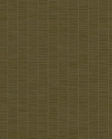 Hnědo-zelená vliesová tapeta imitace bambusu 333432 Emerald Eijffinger