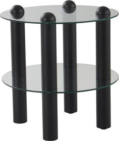 Skleněný kulatý odkládací stolek ø 48 cm Egan – Jotex