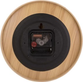 Nástěnné hodiny Pure s rámem ze dřeva 22 cm olivové