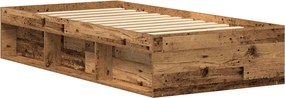Rám postele bez matrace Staré dřevo 75x190 cm Technické dřevo 3329309