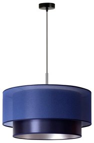 Duolla | Duolla - Lustr na lanku NANTES 1xE27/15W/230V pr. 45 cm modrá/stříbrná | DU602600