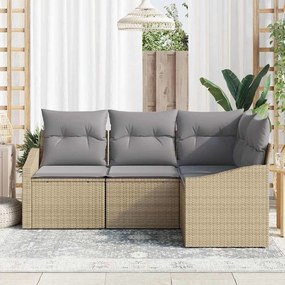Set pohovek 4 ks Béžová polyratan 3346700