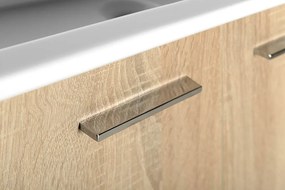 Aqualine, ZOJA/KERAMIA FRESH umyvadlová skříňka 49x50x23,5cm, dub platin, 51047DP