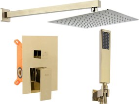 Rea Fenix - podomítkový sprchový set + box, zlatá, REA-P8401