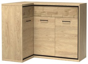 Casarredo - Komfort nábytek Komoda rohová PILETAS M-15 dub hickory levá