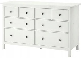 IKEA HEMNES Komoda 8 zásuvek 160x96 cm bílá mořená