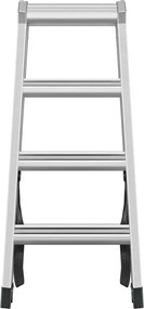 Hliníkové štafle Hailo Master D100 2x4 stupně, 10000-108