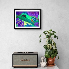 Dávid Soboň | Dancing Bird of Paradise Rám: Černý, Velikost: 20 x 30 cm