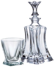 Bohemia Crystal Whisky set Florale 99999/9/99E50/820 (set 1 karafa + 6