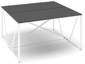 Stůl ProX 138 x 137 cm, grafit / bílá