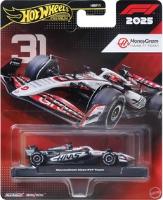 Hot wheels premium formula1 2025 hrv11, moneygram haas f1 team - vf-24 (#31)