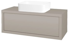 Dřevojas Koupelnová skříň STORM SZZ 100 (umyvadlo Joy) Varianta: D01 Beton / D01 Beton