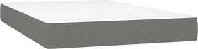 Box spring postel s matrací tmavě šedá 120x200 cm textil 3141842