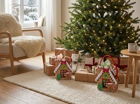 Vánoční dárková taška GINGERHOUSE 17x21 cm, sada 2 ks