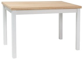 Jídelní stůl ADAM | 120 x 68 cm Barva: dub / bílý mat