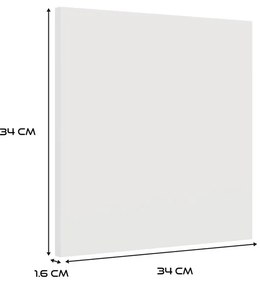Regál MALAX 3X3 H bílá + 3ks dvířek