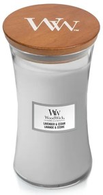 WoodWick Svíčka Lavender & Cedar váza velká, 609,5 g