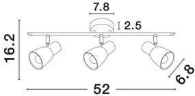 Designové bodové svítidlo Publico 52 bílé