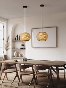 LED černé moderní lustr Asma 150