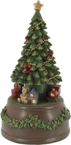 Hudební skříňka Cherry Noël Tree s vánočním stromečkem – Ø 10*19 cm