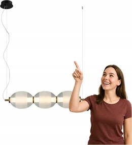 Rinot Moderní závěsná Led lampa 22W do obývacího pokoje Italux