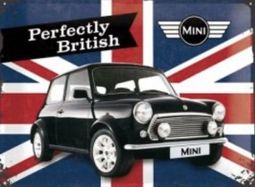 Plechová cedule Mini Perfectly British