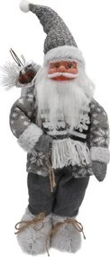 Vánoční dekorace Santa Claus s pytlem 50 cm