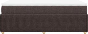 Box spring postel s matrací tmavě hnědá 80x200 cm textil 3285528