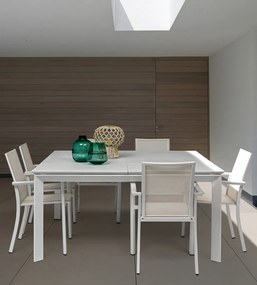 BIZZOTTO Rozkládací zahradní stůl KONNOR 160x110-160 cm bílý 0662754