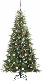 Umělý Skládací Vánoční Strom s stojanem Zelená 210 cm PE a PVC 3397434