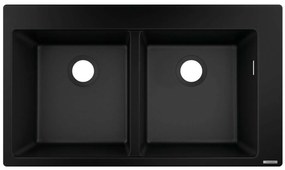 Hansgrohe - Vestavný granitový dřez S510-F770, grafitová černá 43316170