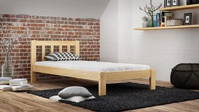 Magnat Borovicová postel Olivia 90x200 cm - Ořech