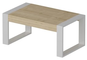 Konferenční stolek Retro dub/bílý