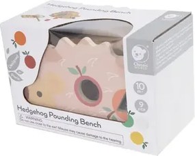 TEDDIES Zatloukačka a xylofon Ježek / Dřevo / 2v1 / od 10 měsíců