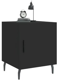 Noční stolek černý 40 x 40 x 50 cm kompozitní dřevo