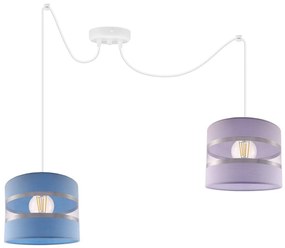 Závěsné svítidlo Elegance Spider, 2x textilní stínítko (mix 8 barev), w