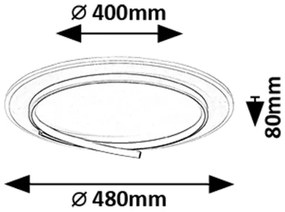Rabalux 71366 - LED Stropní svítidlo NILOO LED/40W/230V 4000K