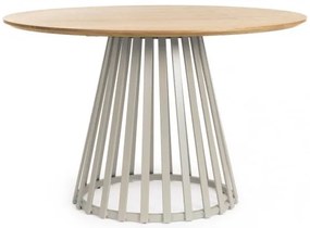BIZZOTTO Jídelní stůl CILLIAN šedý 120 cm 0732246