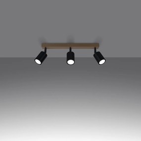 Sollux Lighting Stropní svítidlo VERDO 3L černé