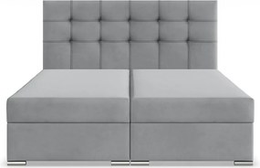 AGroup Kontinentální čalouněná postel ELDA (180 x 200 cm) Barva látky Trinity: Šedá (Trinity 2314)