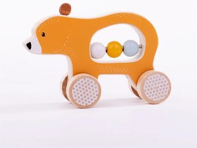 Bigjigs Toys Medvídek na kolečkách