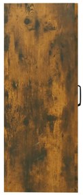 Závěsná nástěnná skříňka kouřový dub 69,5 x 34 x 90 cm
