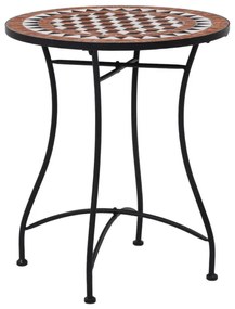 Mozaikový bistro stolek hnědý 60 cm keramika,  46713 HangarStore.cz