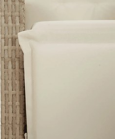 9dílný zahradní bistro set s poduškami béžový polyratan 3276944