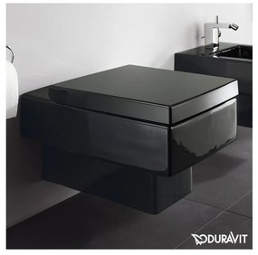 Duravit Vero - Závěsné WC 37x54 cm, černá 2217090864