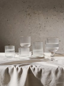 Sinsay - Sada rýhovaných sklenic se zlatým okrajem 4 pack - clear