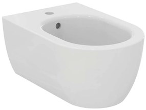 Ideal Standard Blend - Závěsný bidet, 355x540 mm, s přepadem, otvor pro baterii, bílá T375001