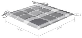 vidaXL Marketos Zahradní jídelní židle 6 ks s poduškami masivní akáciové dřevo
